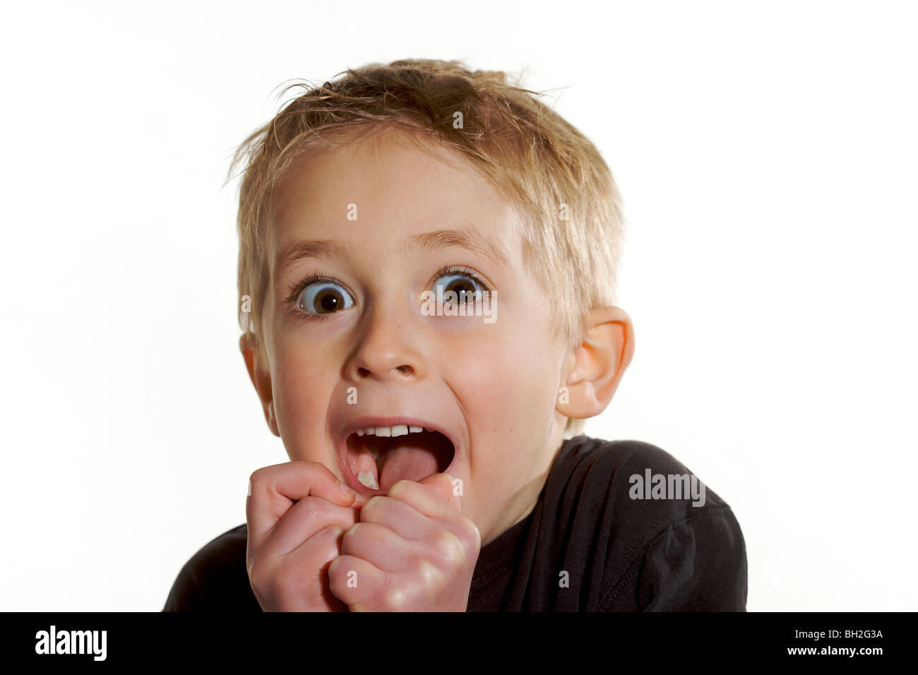 Young boy happy smiling angry shouting screaming sad scared terrified ...