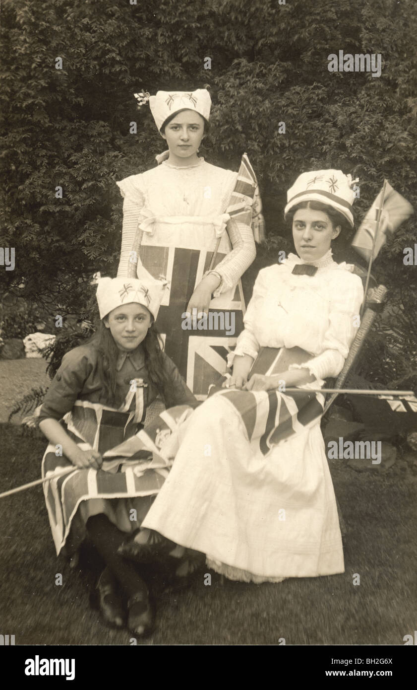 Child waving union jack hi-res stock photography and images - Alamy