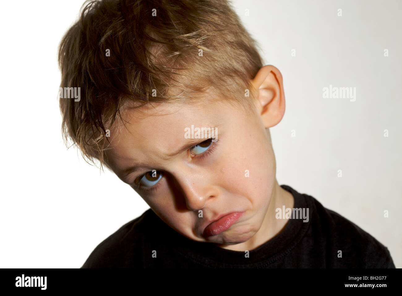 Young boy happy smiling angry shouting screaming sad scared terrified ...