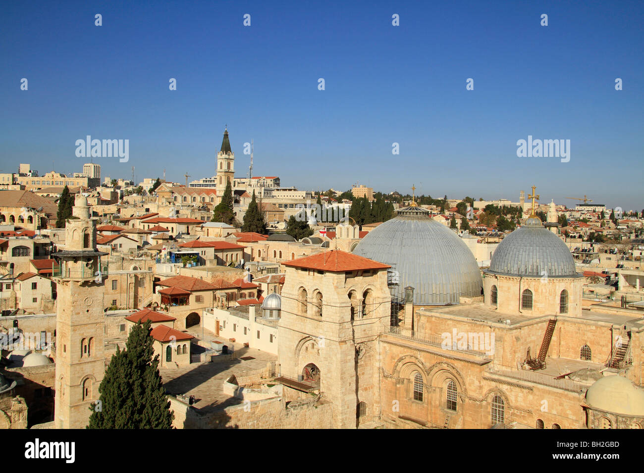 Israel, Jerusalem Old City, a view of the Church of the Holy Sepulchre ...