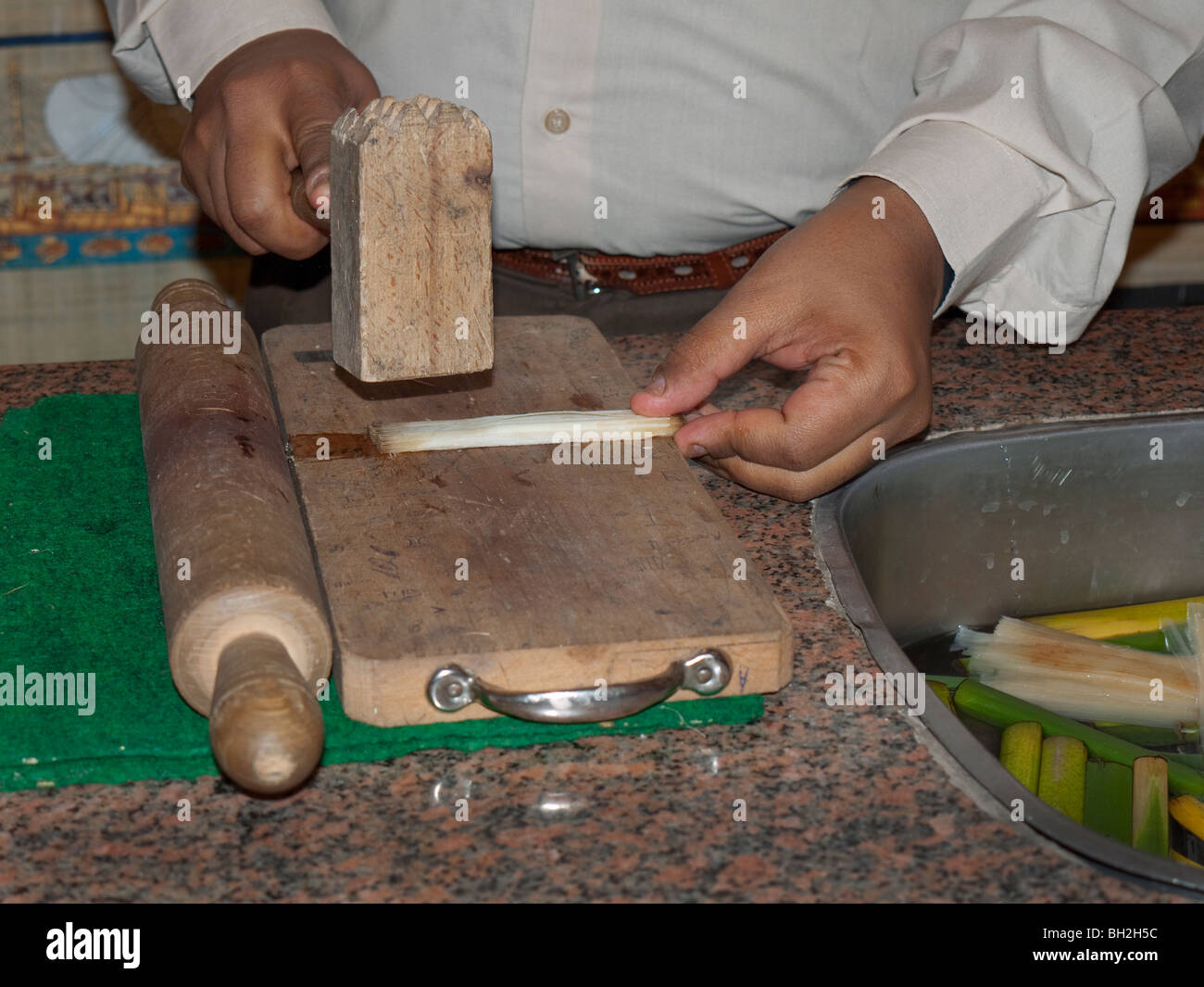 Stages in the making of Papyrus used to make the manuscripts in ancient ...