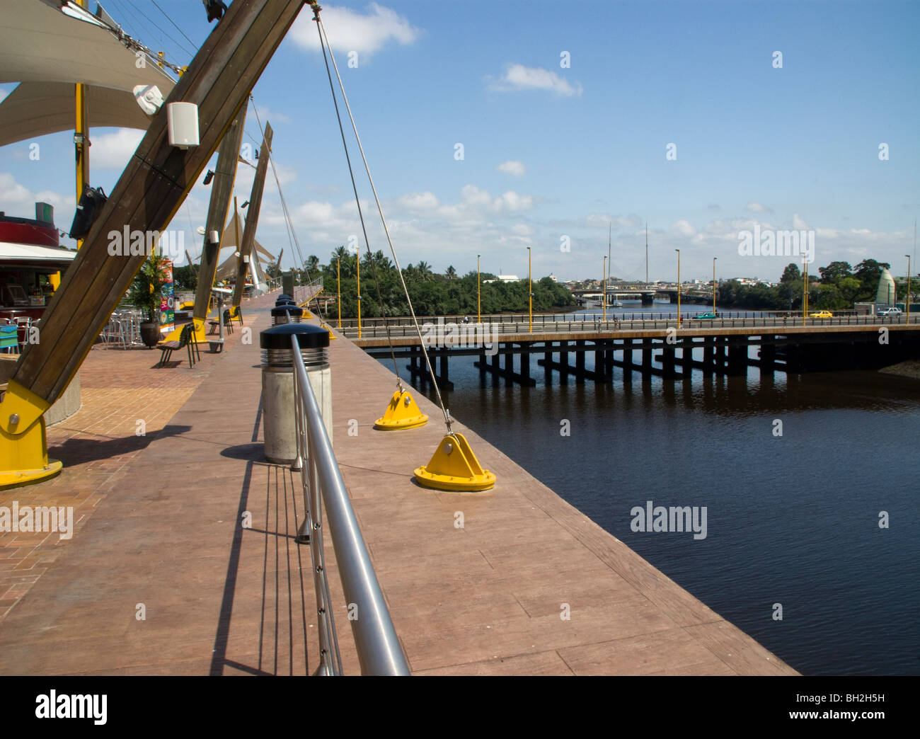 Ecuador. Guayaquil city. Bridges in the Swamp of El Salado Stock Photo ...