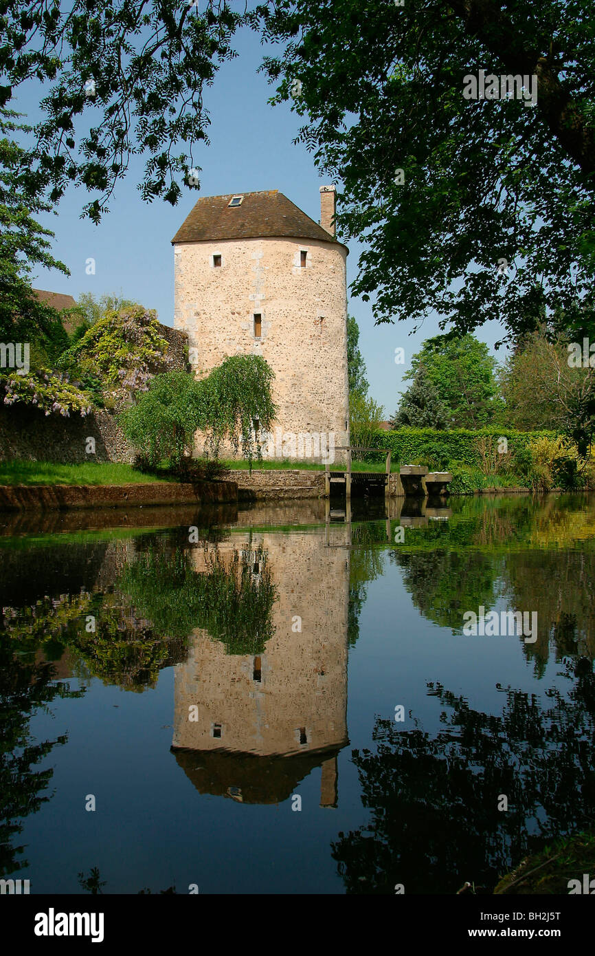 Countryside tower on the towns old rampart walls hi-res stock ...