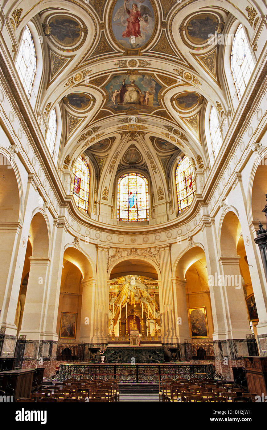 Paris interior of the saint roch church hi-res stock photography and ...