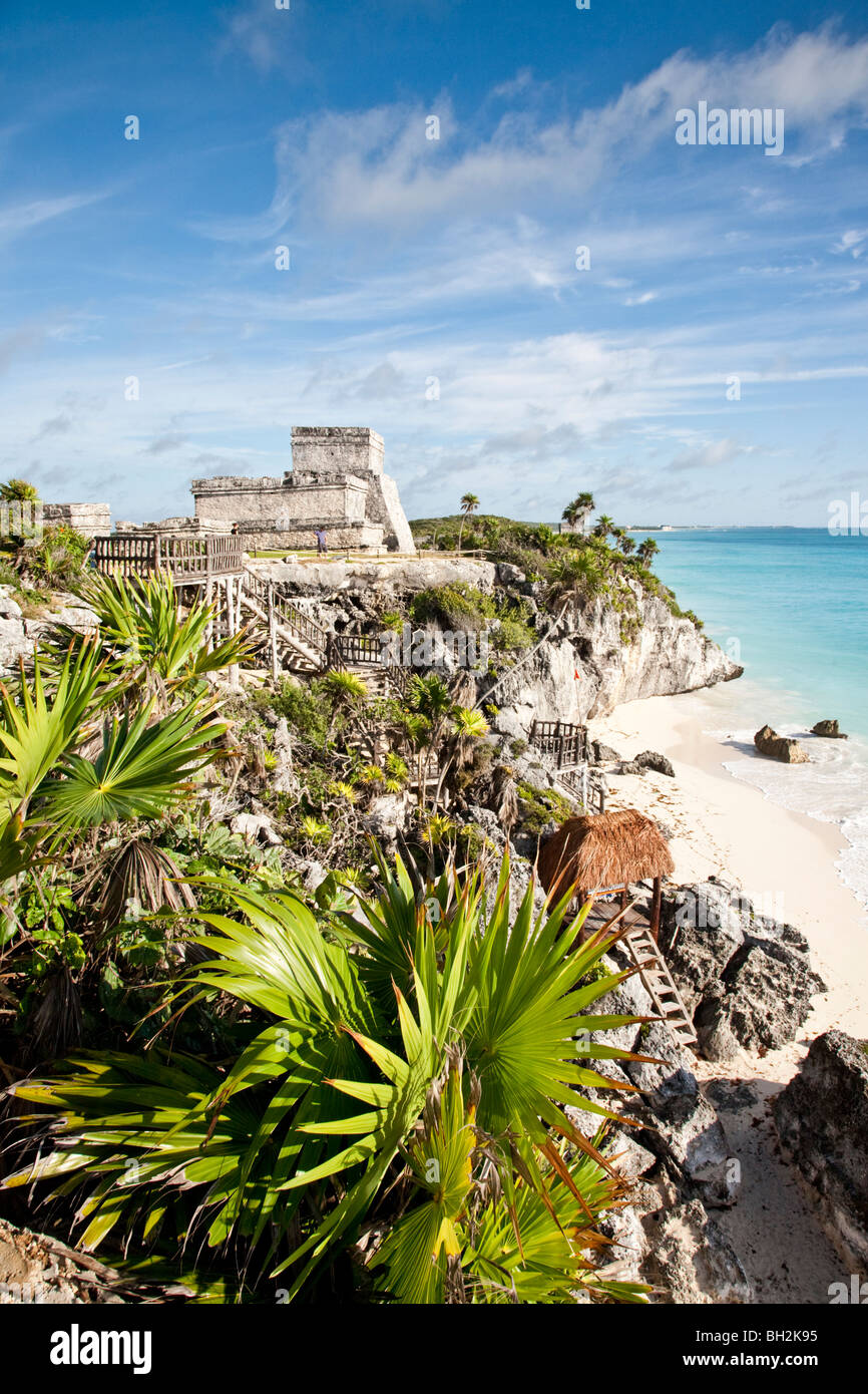 The Maya-Toltec ruins of Tulum on the Yucatan peninsula in Mexico Stock ...