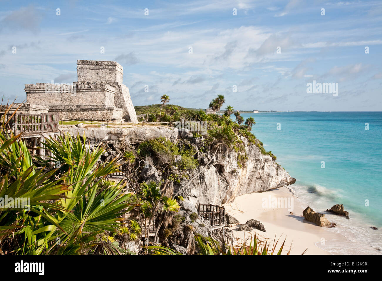 The Maya-Toltec ruins of Tulum on the Yucatan peninsula in Mexico Stock ...