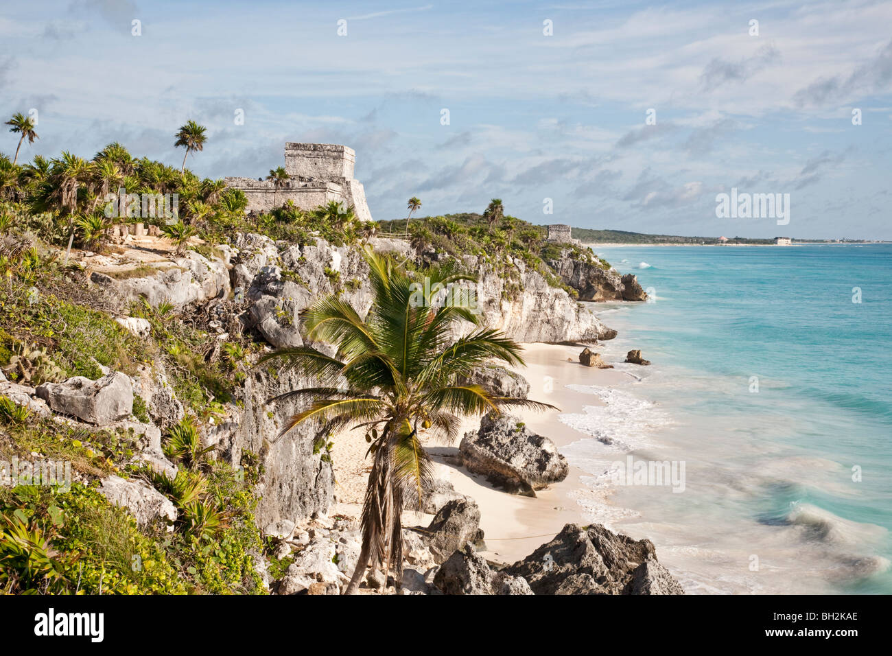 The Maya-Toltec ruins of Tulum on the Yucatan peninsula in Mexico Stock ...