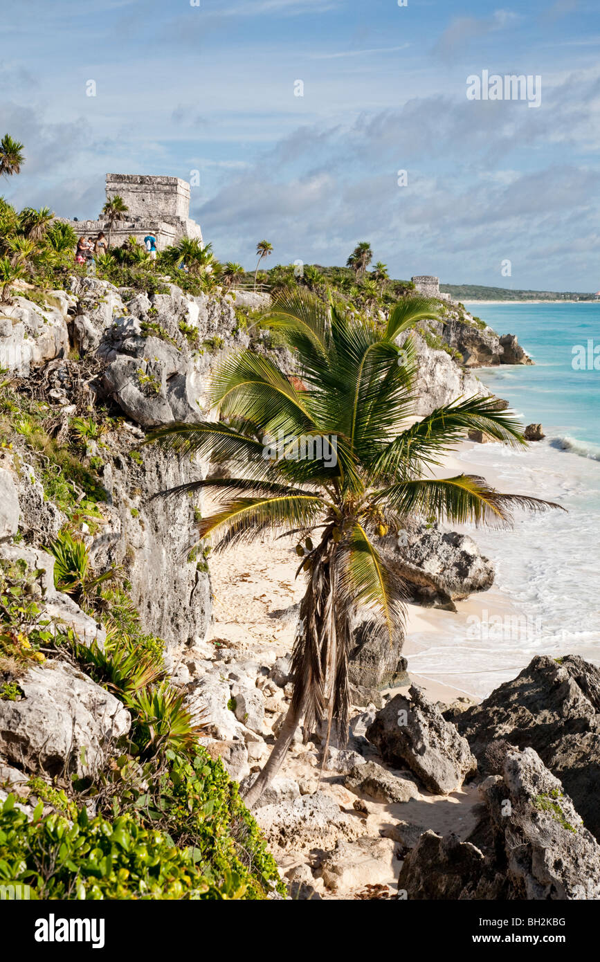 The Maya-Toltec ruins of Tulum on the Yucatan peninsula in Mexico Stock ...
