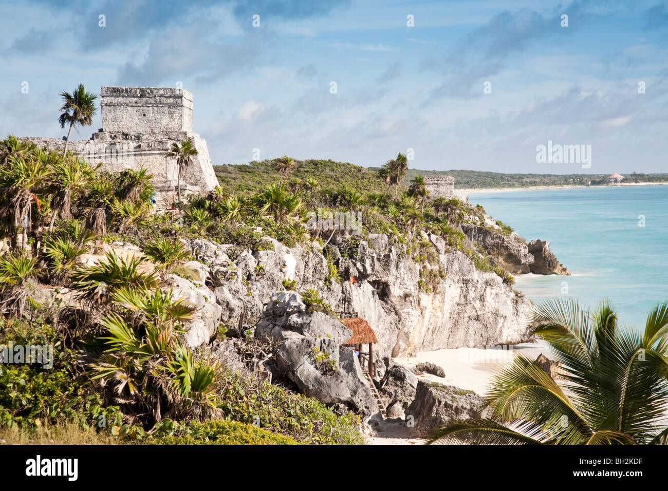 The Maya-Toltec ruins of Tulum on the Yucatan peninsula in Mexico Stock ...