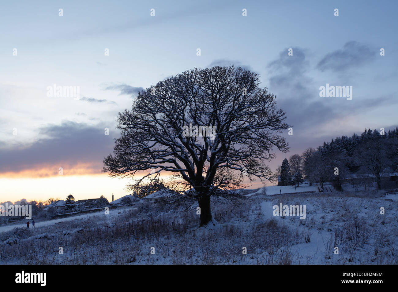 Scotland snow sunset hi-res stock photography and images - Alamy