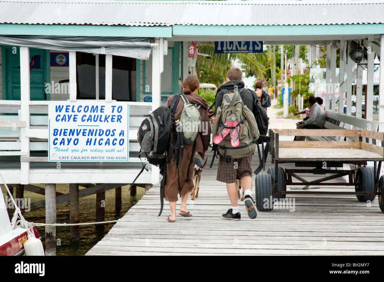 Caye Caulker, Northern Cayes, Belize Stock Photo - Alamy