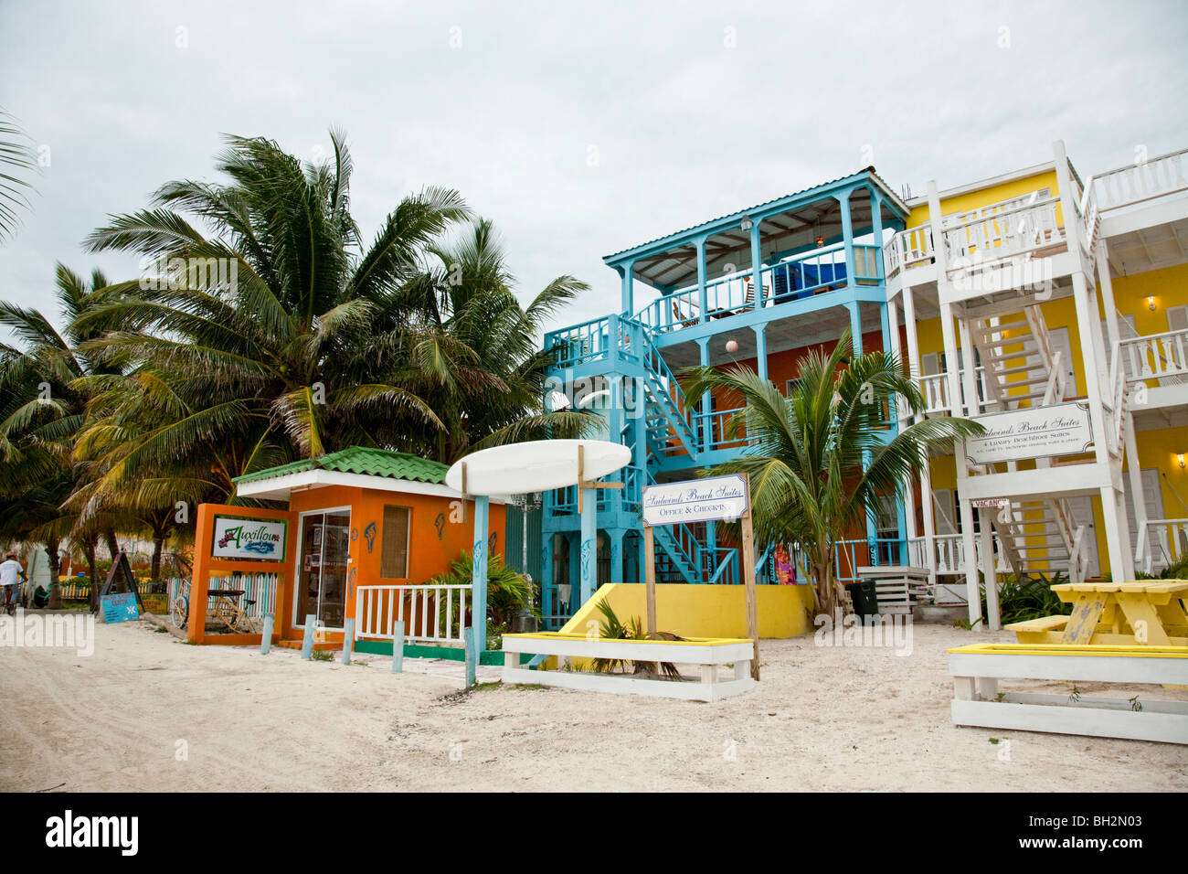 Caye Caulker, Northern Cayes, Belize Stock Photo - Alamy