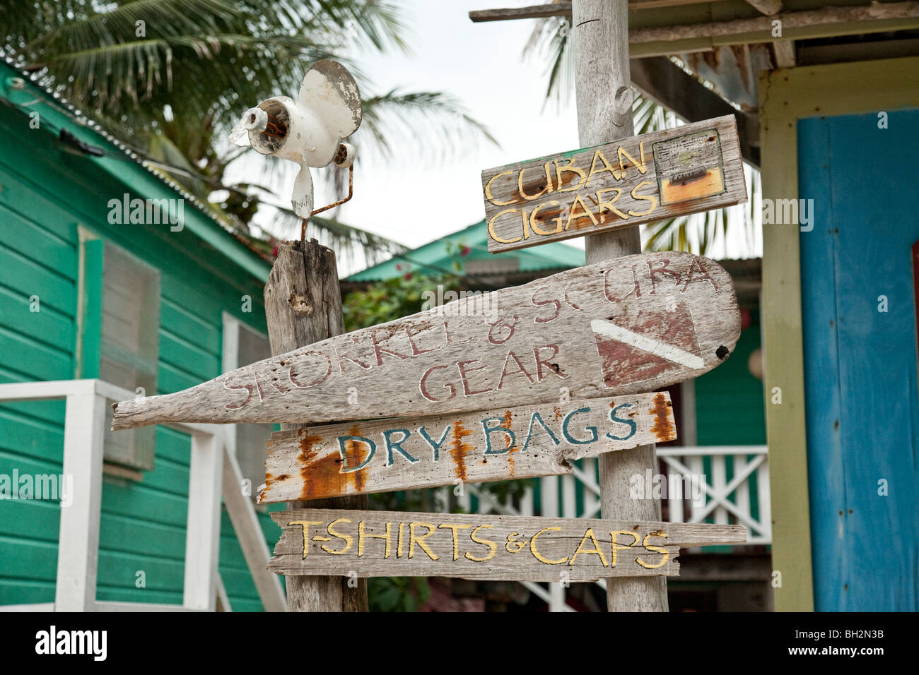 Caye Caulker, Northern Cayes, Belize Stock Photo - Alamy