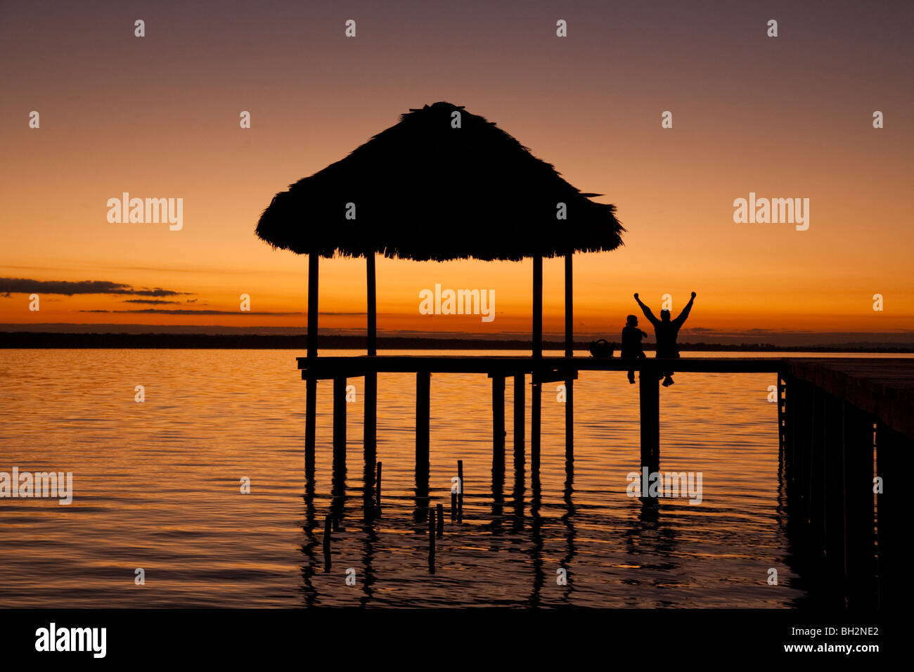 Lake Peten Itza, El Remate, Guatemala Stock Photo - Alamy