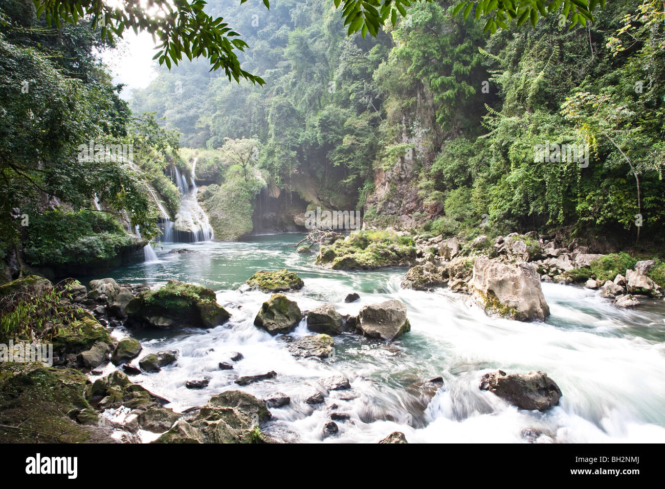 Monumento Natural Semuc Champey, Alta Verapaz, Guatemala Stock Photo ...