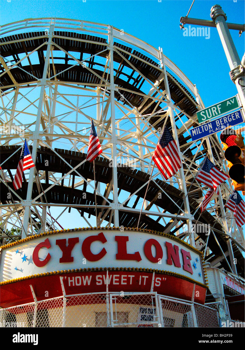 Cyclone roller coaster Coney Island Brooklyn NY Stock Photo - Alamy