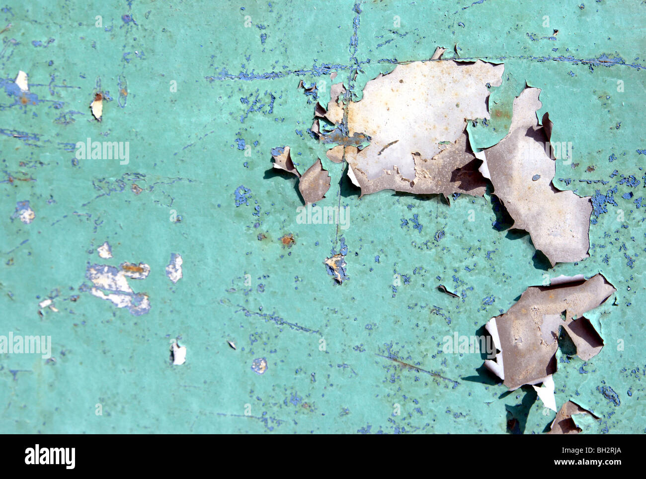 Layered paint with rust Stock Photo - Alamy