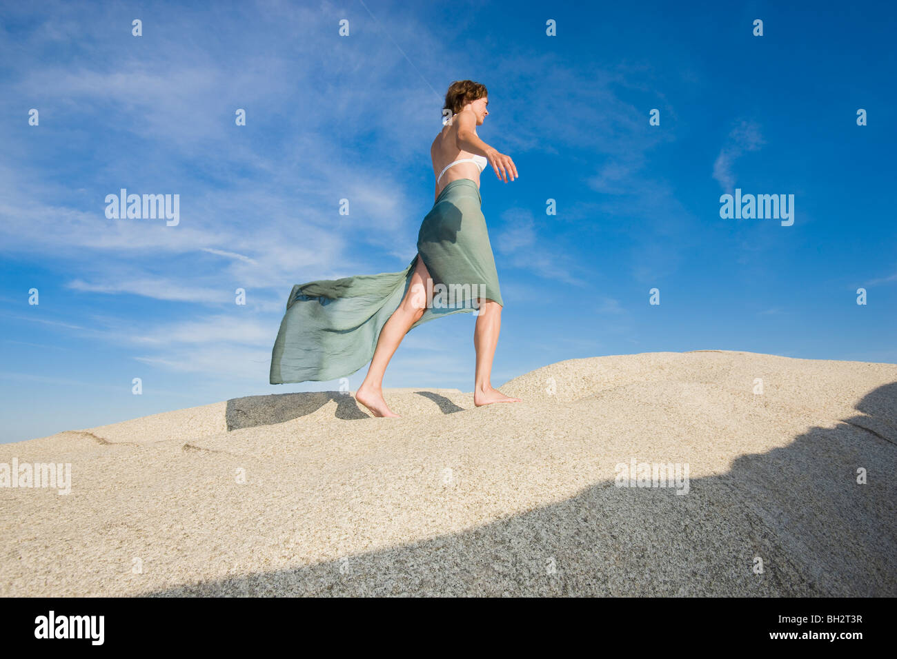 Beautiful woman in the sun Stock Photo - Alamy