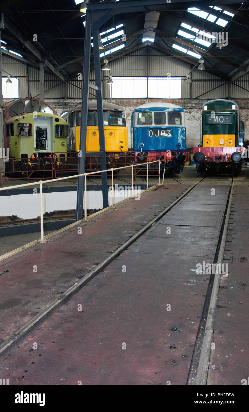 barrow hill locomotive roundhouse interior, chesterfield,england Stock ...