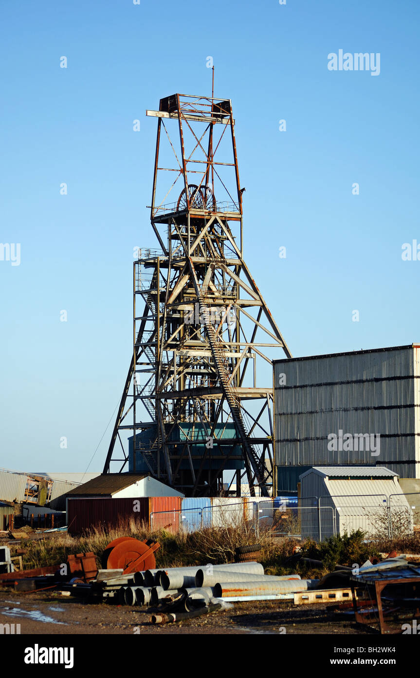 the redundant headgear at south crofty tin mine near camborne in ...