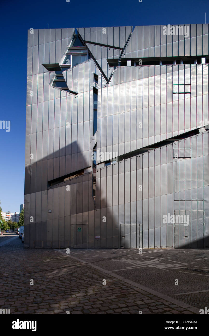 Exterior view of the new building of the Jewish Museum, Berlin, Germany ...