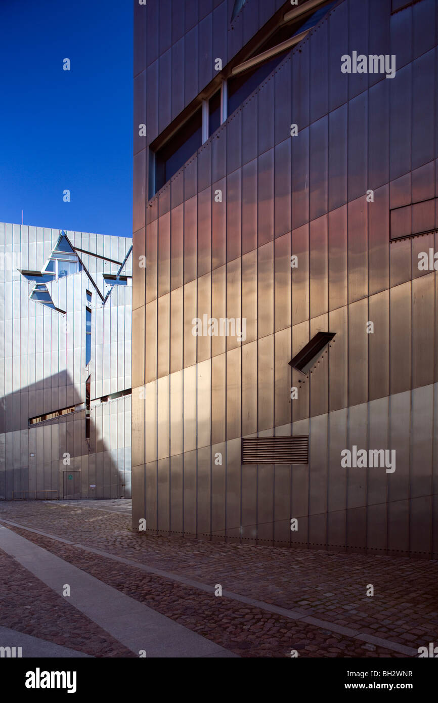 Exterior view of the new building of the Jewish Museum, Berlin, Germany ...