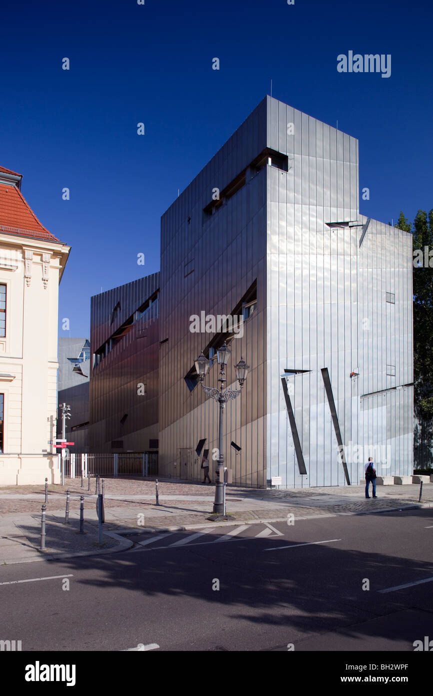 Exterior view of the new building of the Jewish Museum, Berlin, Germany ...