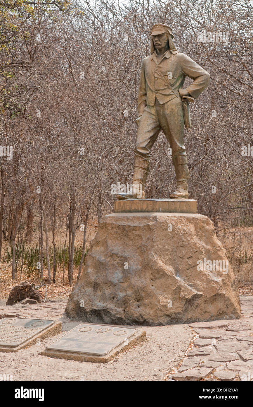 Sir David Livingstone memorial in Victoria Falls. The photo was taken ...