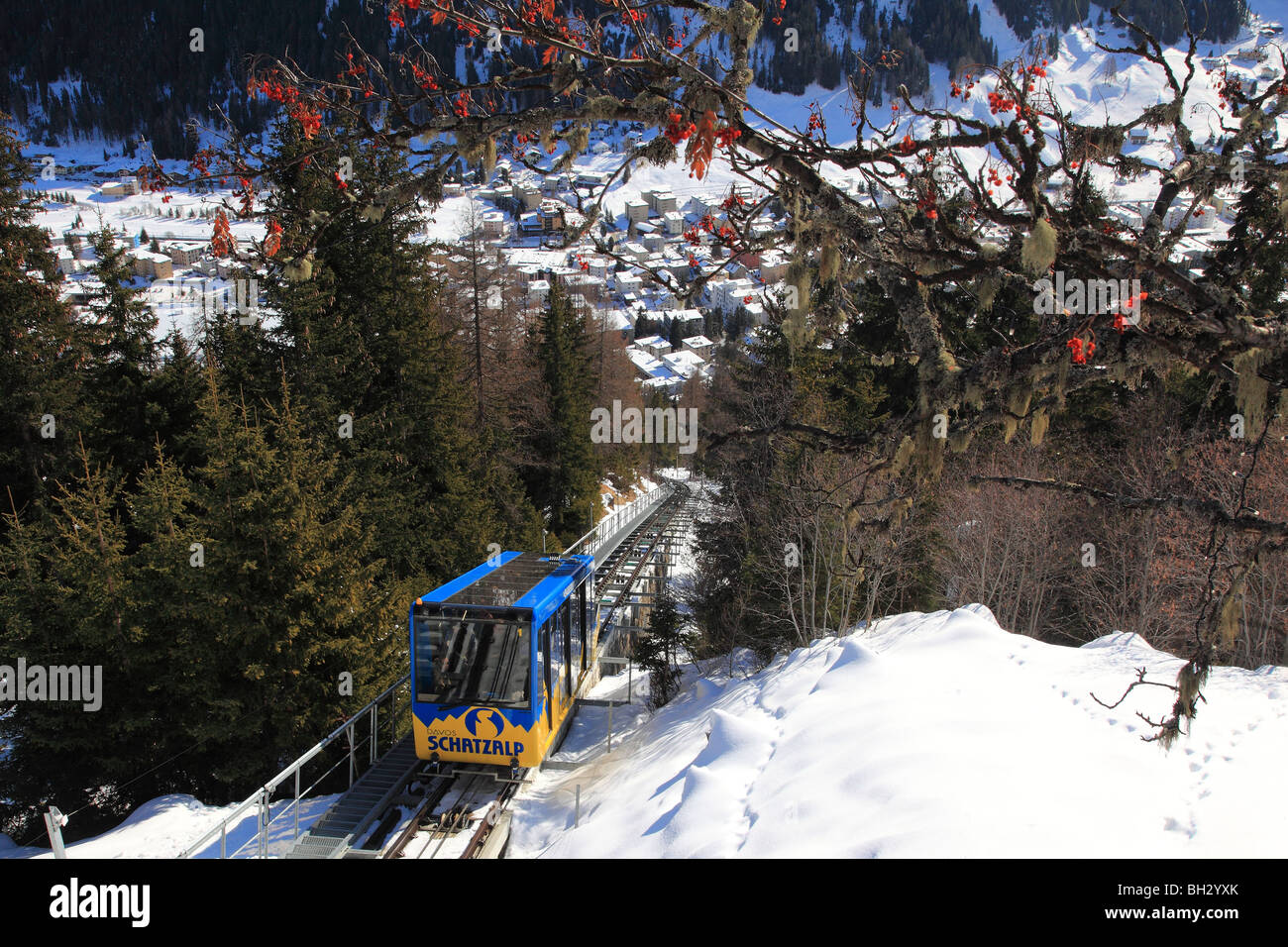 Schatzalp Bahn train Davos, Switzerland Stock Photo - Alamy
