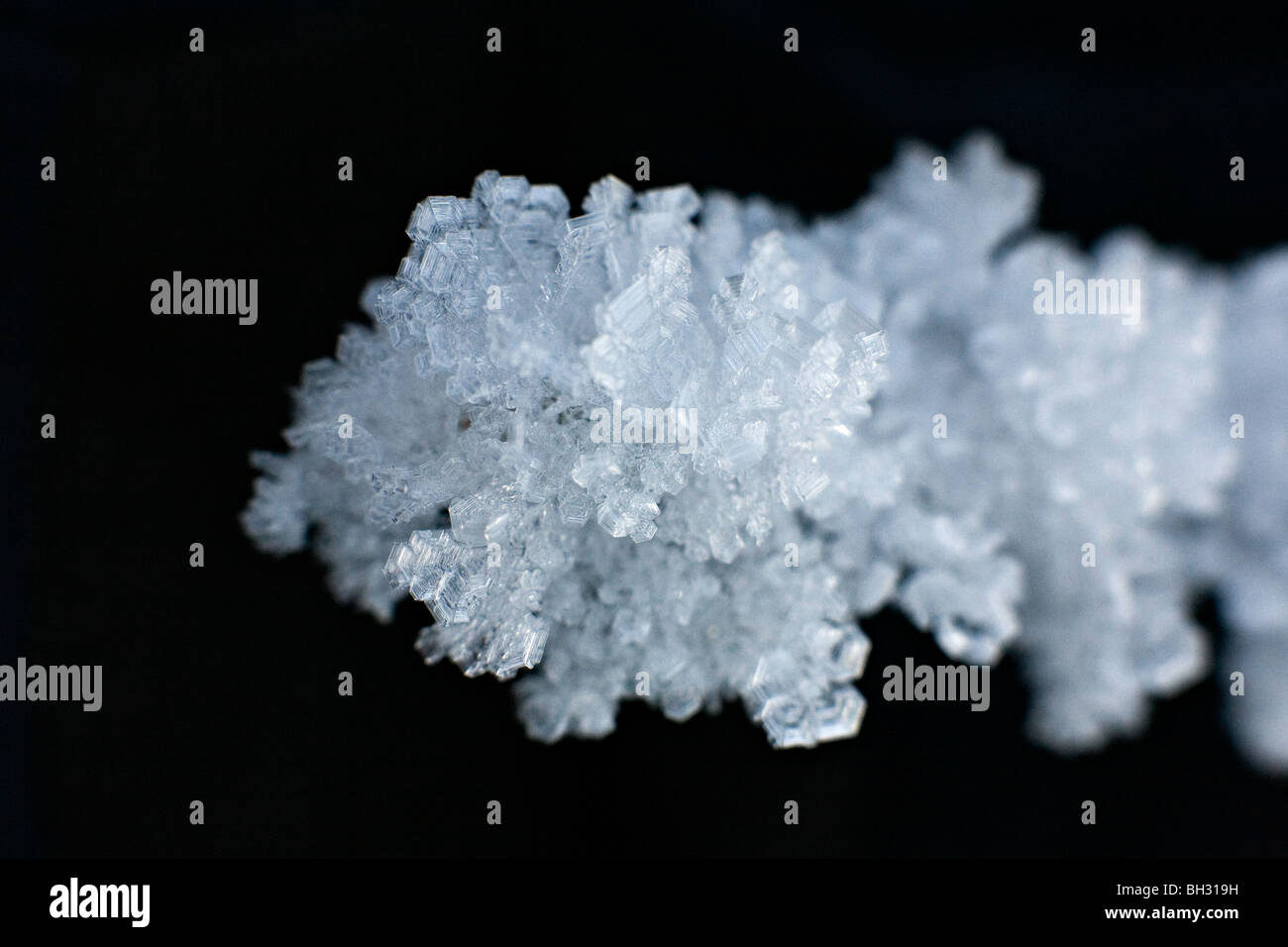 Ice crystals in closeup Stock Photo - Alamy