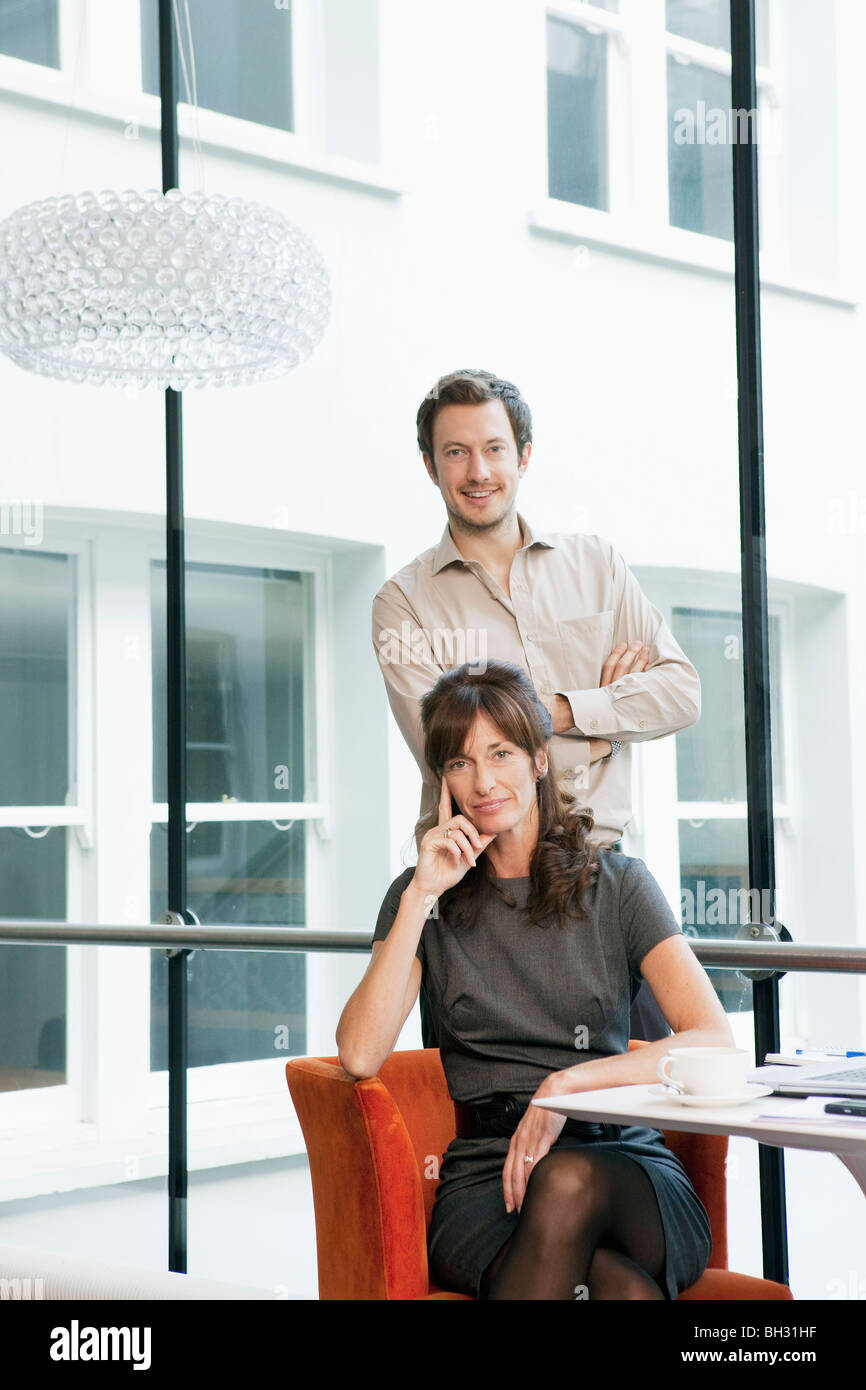 Portrait of Business couple Stock Photo - Alamy