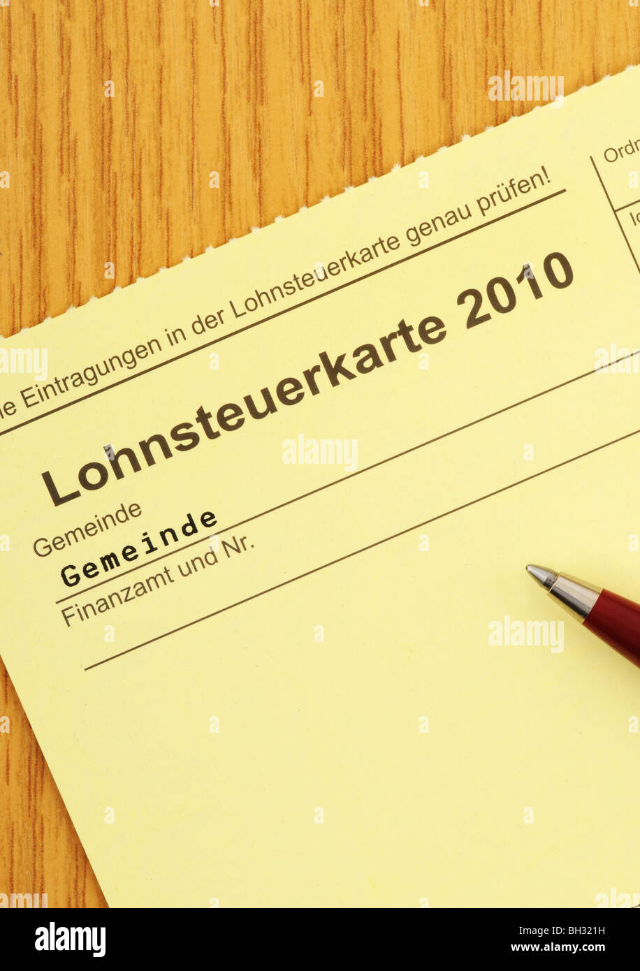 Lohnsteuerkarte High Resolution Stock Photography and Images - Alamy