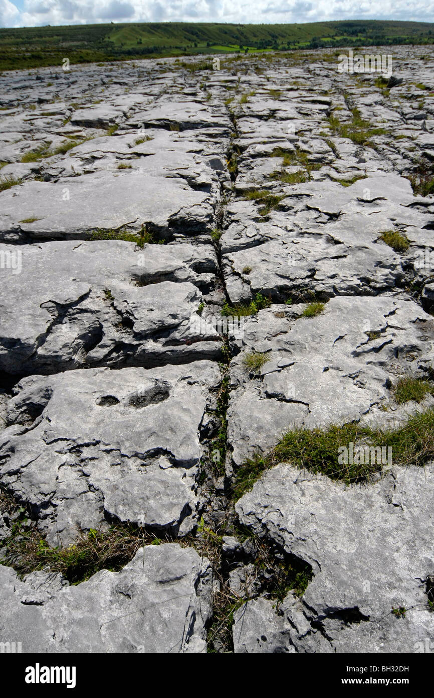 Limestone pavement on the Burren, County Clare, Eire Stock Photo - Alamy