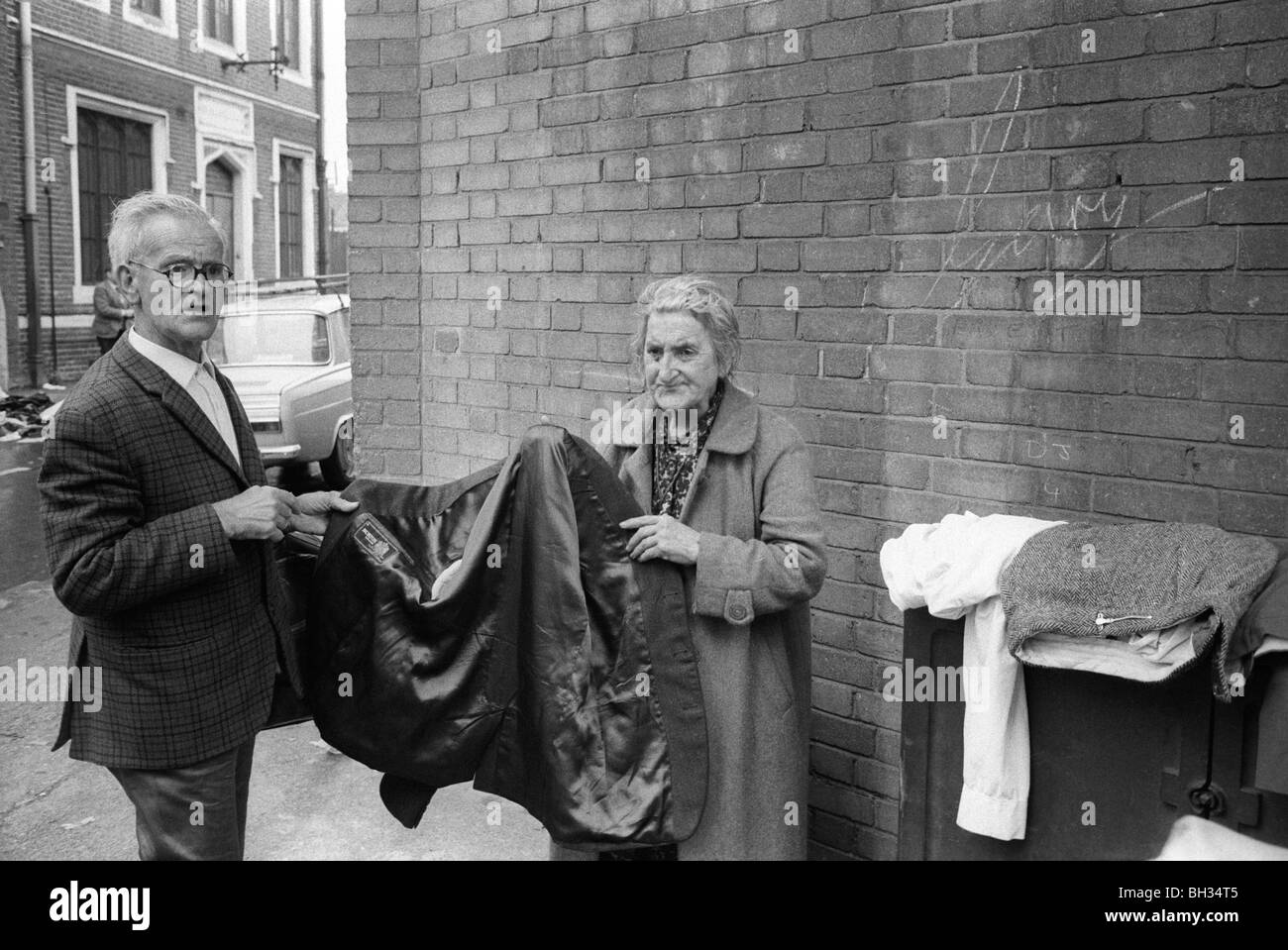 London street scene 1972 Black and White Stock Photos & Images - Alamy