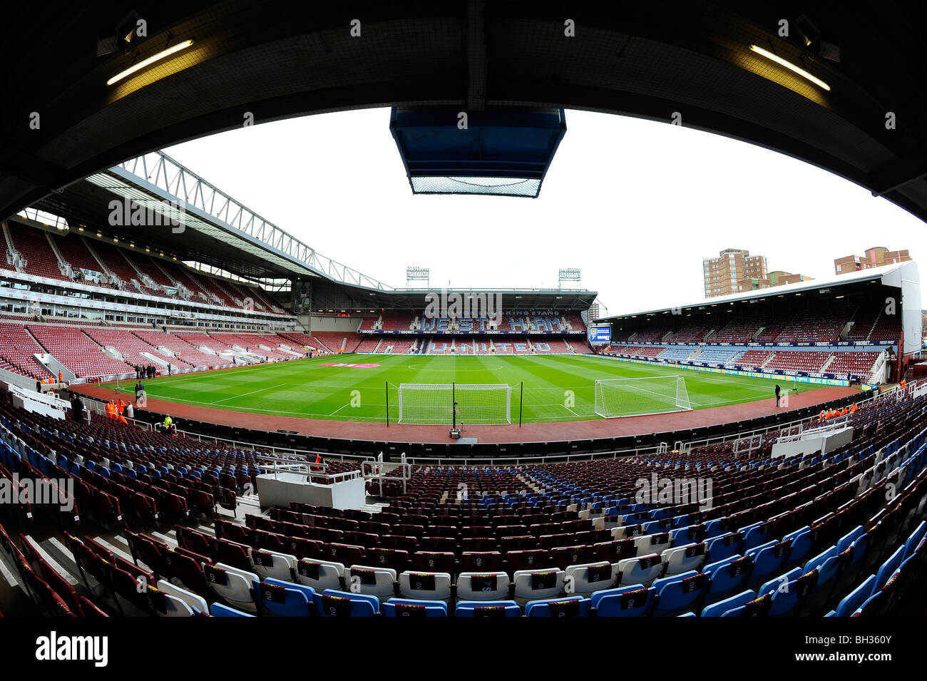 View inside the Boleyn Ground Stadium (also known as Upton Park ...