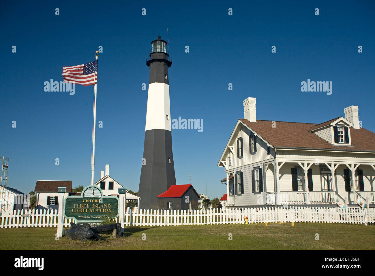 GEORGIA - Historic Tybee Light Station on Tybee island near Savannah ...