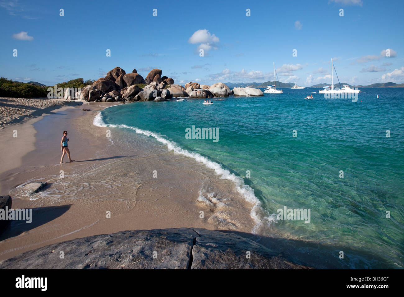 Devils Bay, The Baths, Virgin Gorda, British Virgin Islands Stock Photo ...