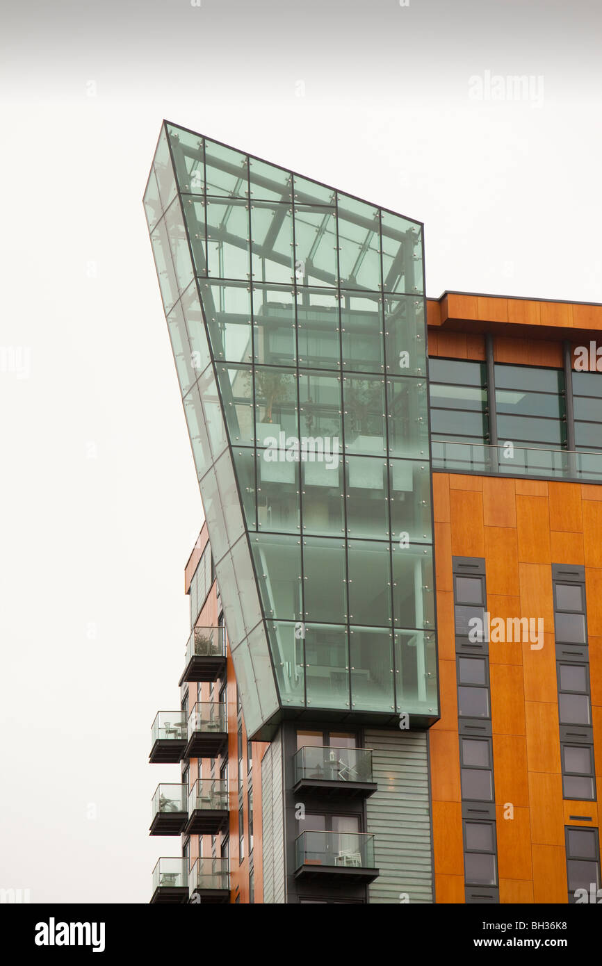 A new apartment block development in Manchester, UK Stock Photo - Alamy