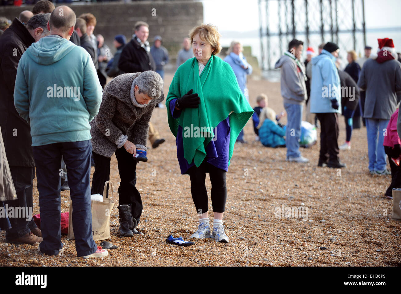 The annual Brighton Christmas day swim organised by Brighton Swimming ...