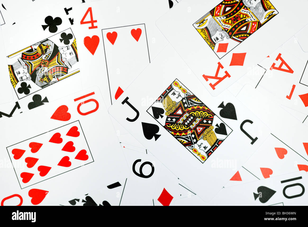 Playing cards, close up Stock Photo - Alamy