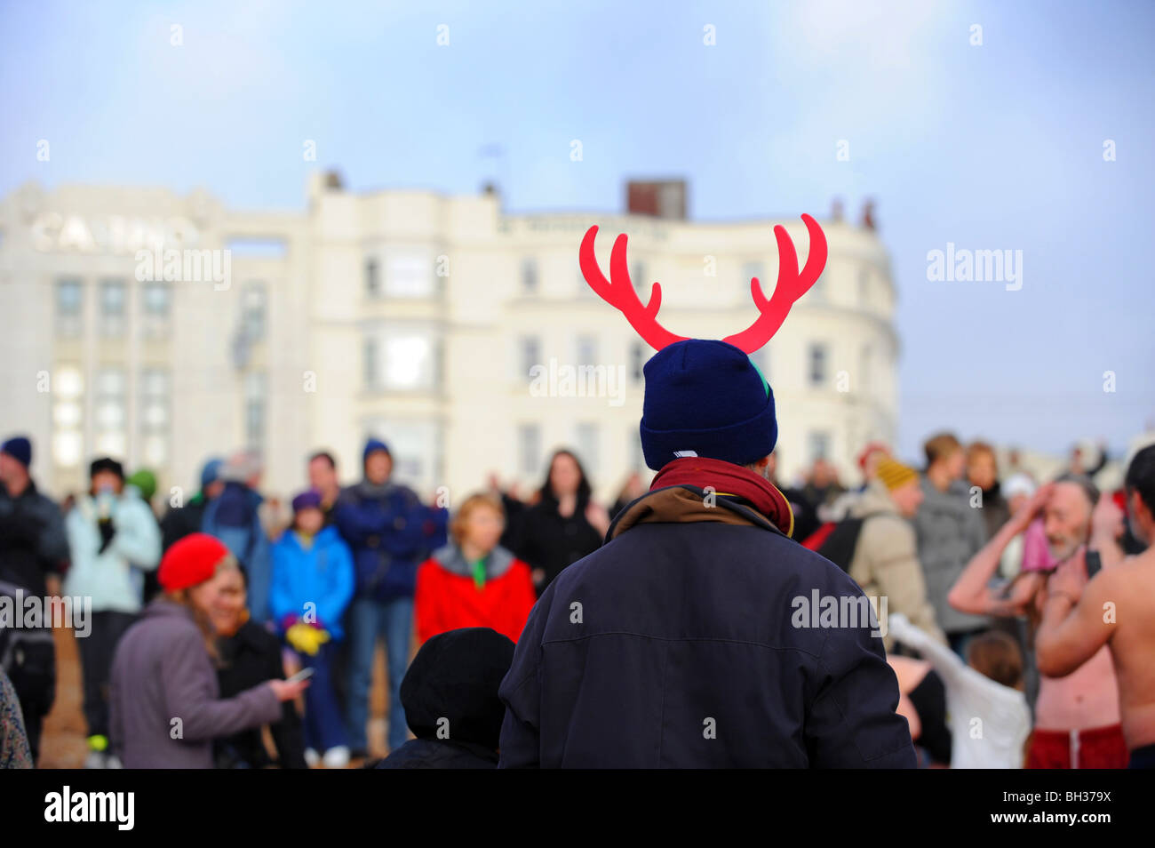 The annual Brighton Christmas day swim organised by Brighton Swimming ...