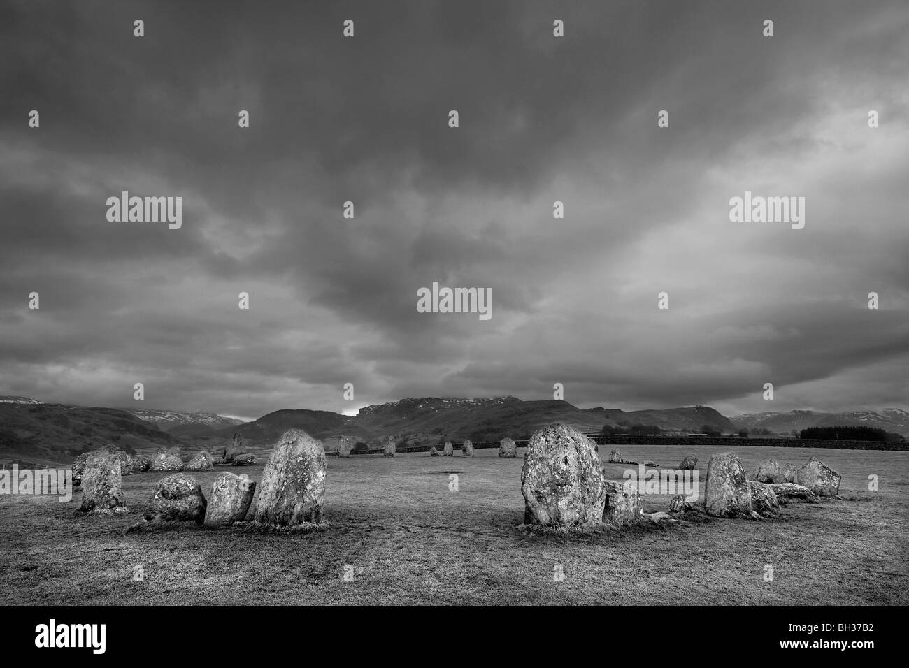 Castlerigg stone circle, a neolithic monument near Keswick in the ...