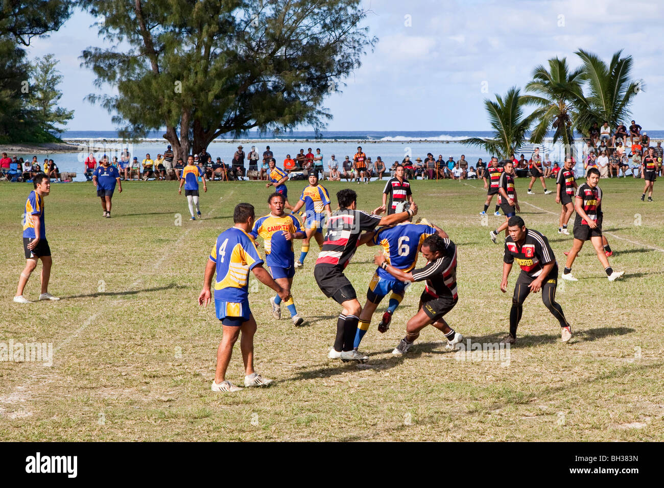 A rugby game on Rarotonga in The Cook Islands Stock Photo - Alamy