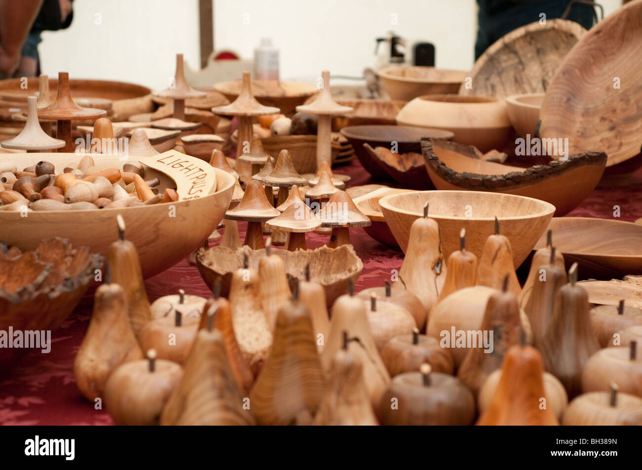 Wooden craft fair hi-res stock photography and images - Alamy
