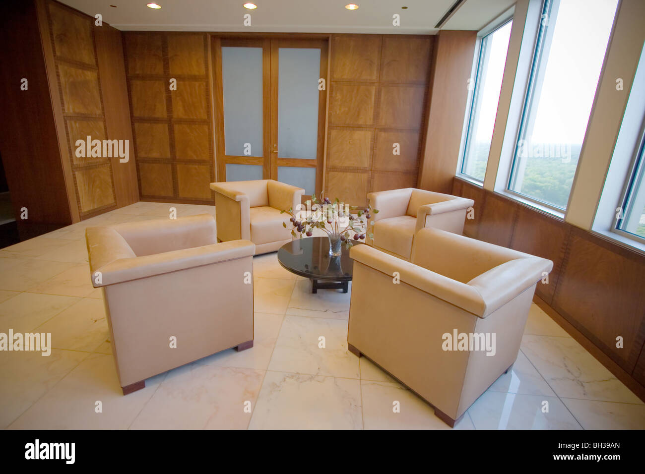 Modern Office Waiting Room Stock Photo - Alamy