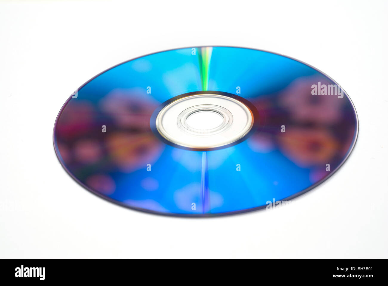 Silver DVD CD disc isolated on white backgrounds Stock Photo - Alamy