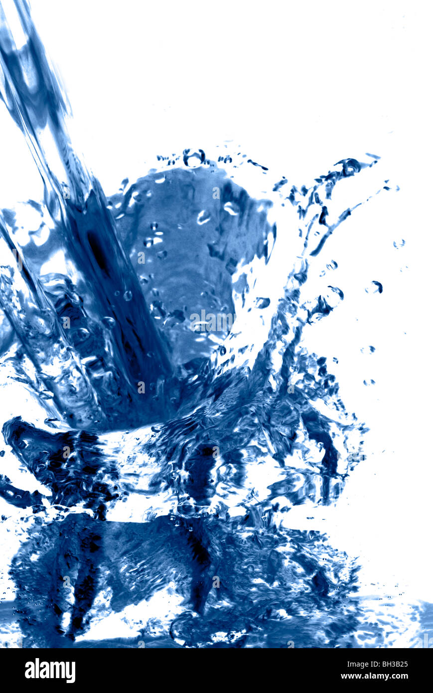 The abstract water splash background Stock Photo - Alamy