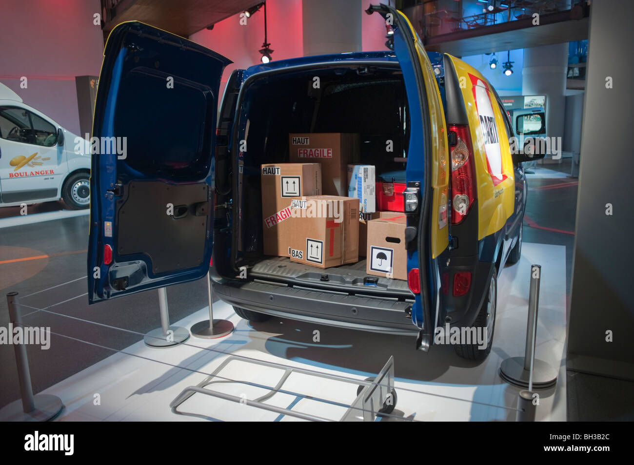 Paris, France, Delivery Truck on display in Renault Car Company ...