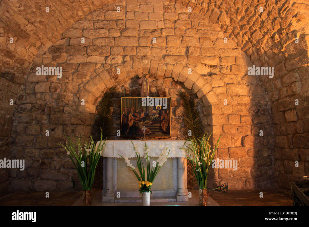 Israel, Lower Galilee, the Synagogue Church in Nazareth Stock Photo - Alamy