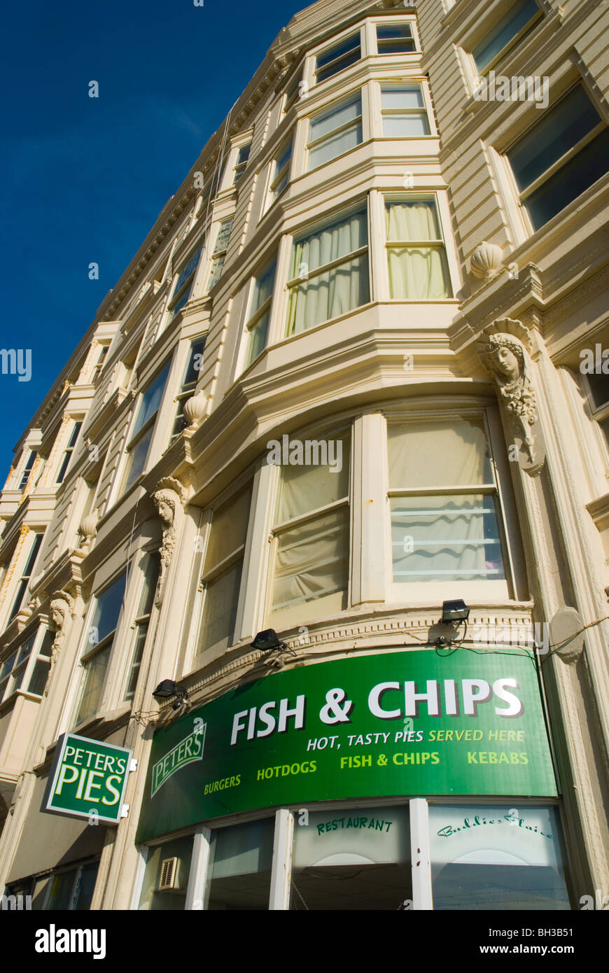 Sign outside fish chip shop hi-res stock photography and images - Alamy